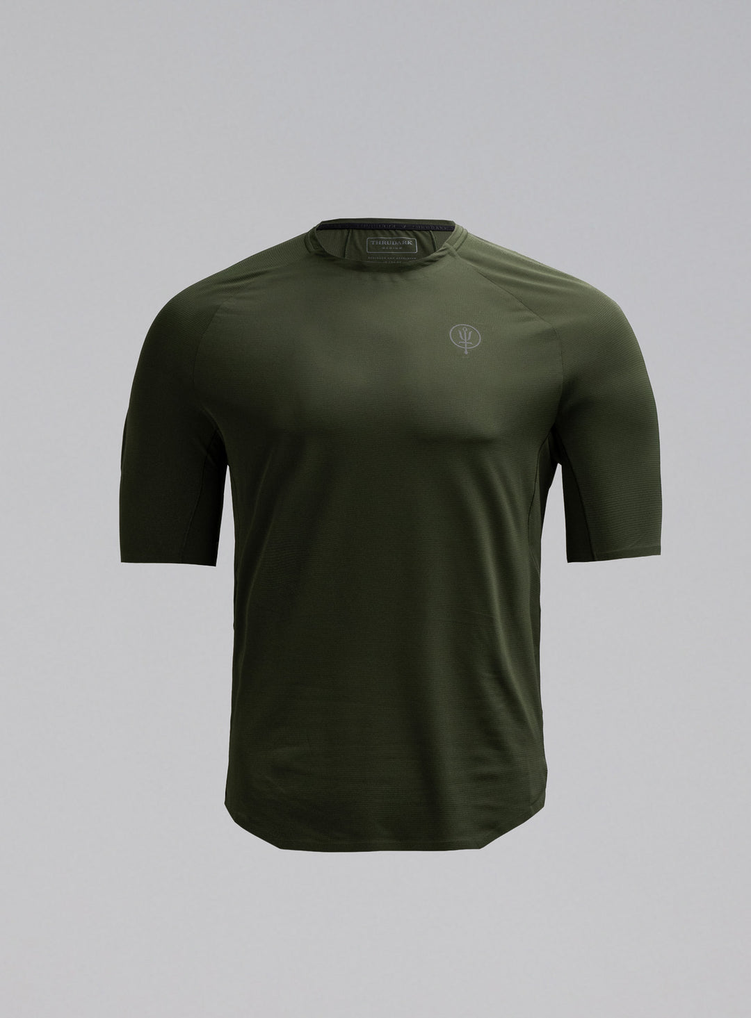 Men's Trail Running Force Green T-Shirt | Breathable | ThruDark