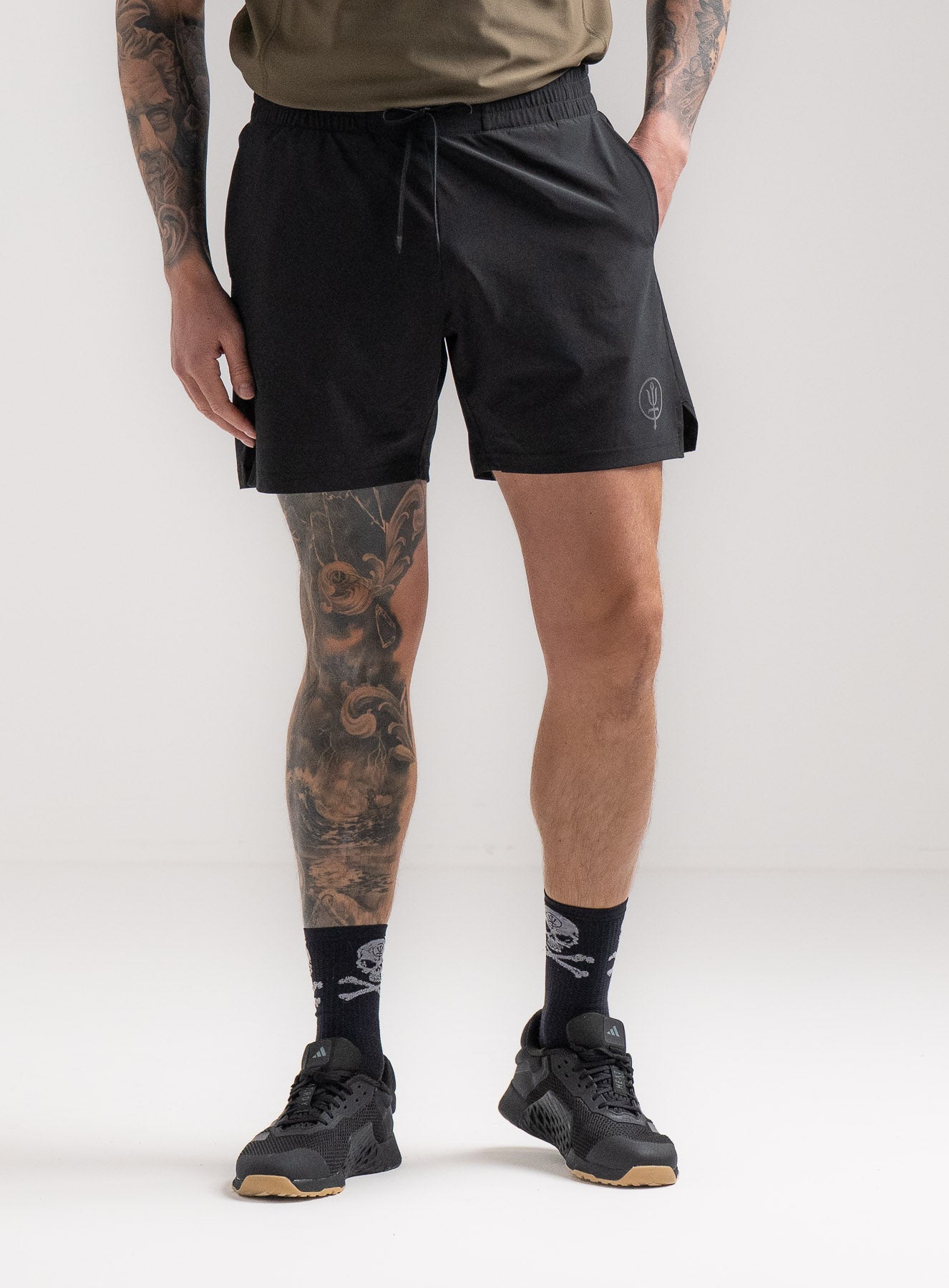 Force Velocity Motion Shorts | Black 6" Active Shorts | ThruDark