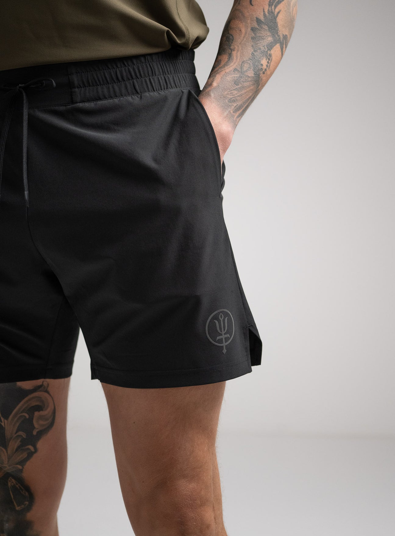 Force Velocity Motion Shorts | Black 6" Active Shorts | ThruDark