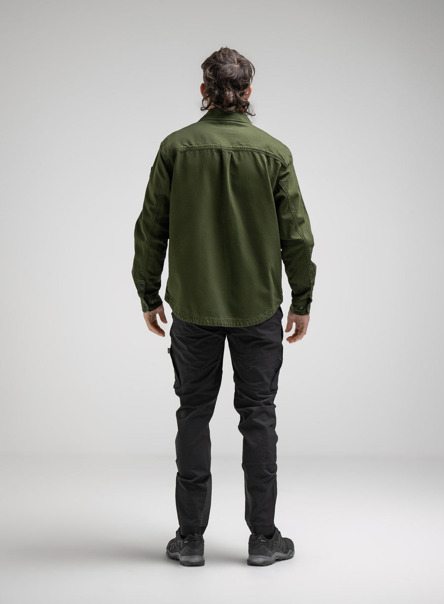Green Heavy Twill Overshirt | Premium Apparel | ThruDark