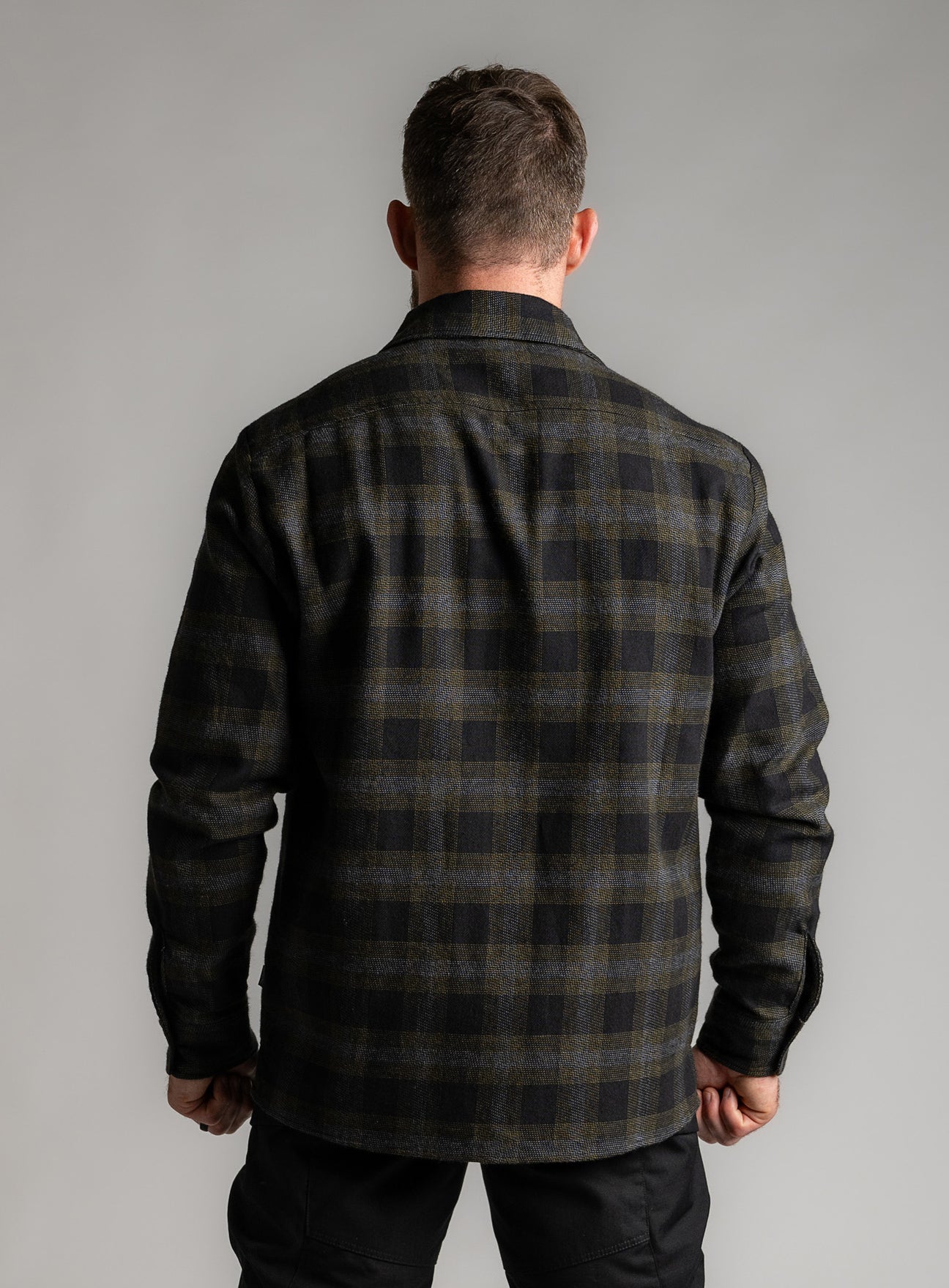 HeriTech Badlands Flannel Shirt | Black Checked Overshirt | ThruDark
