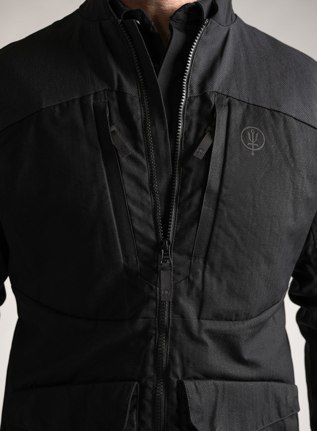 HeriTech Hinterland Pro Gilet | Black Waxed Cotton Gilet | ThruDark