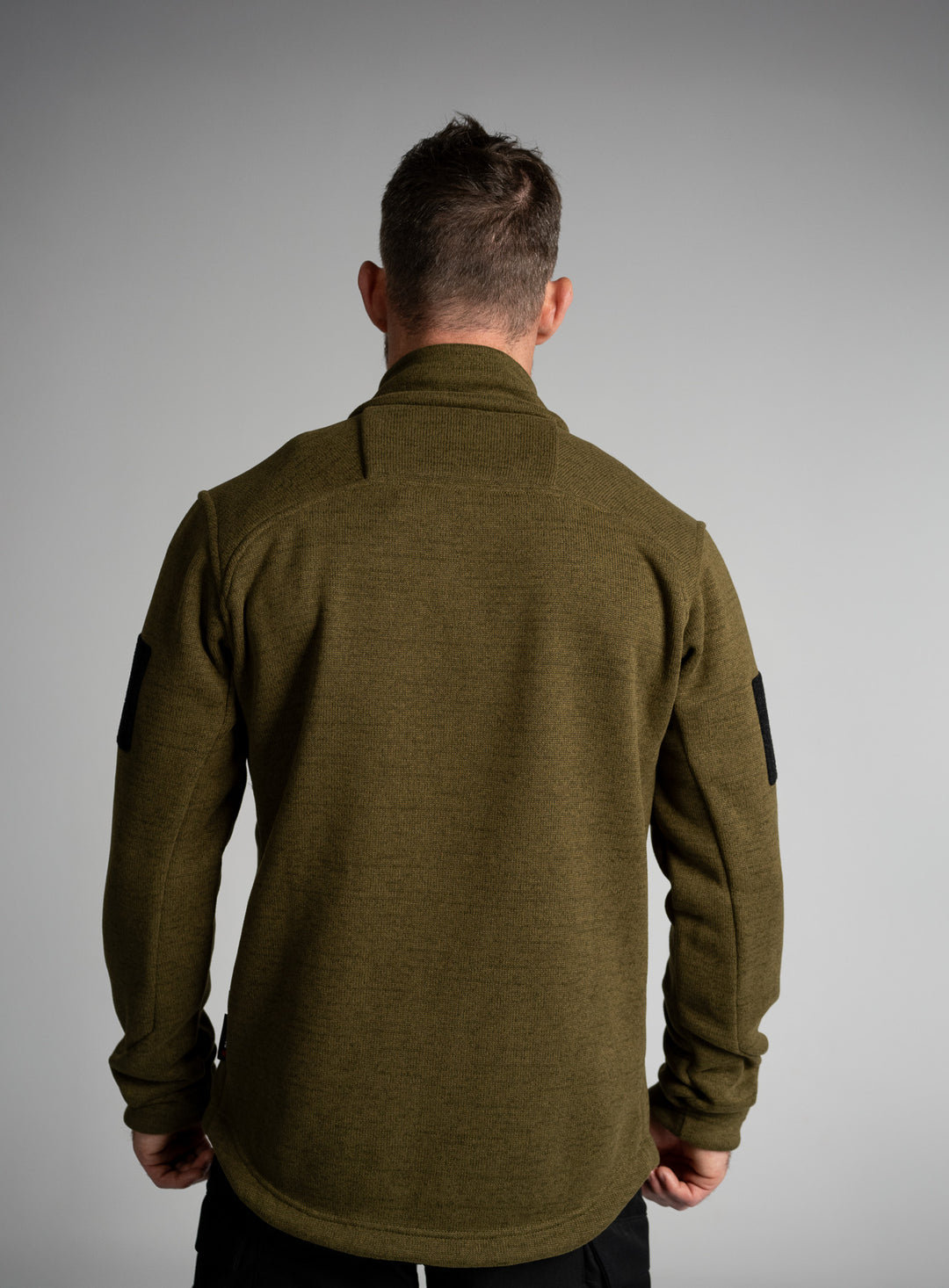 HeriTech Moorland Fleece | Khaki Polartec® Zip Fleece | ThruDark