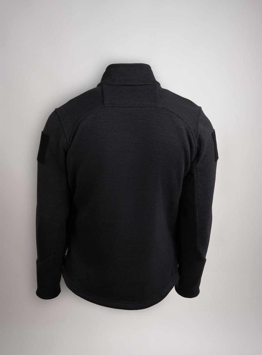 HeriTech Moorland Fleece | Black Polartec® Zip Fleece | ThruDark