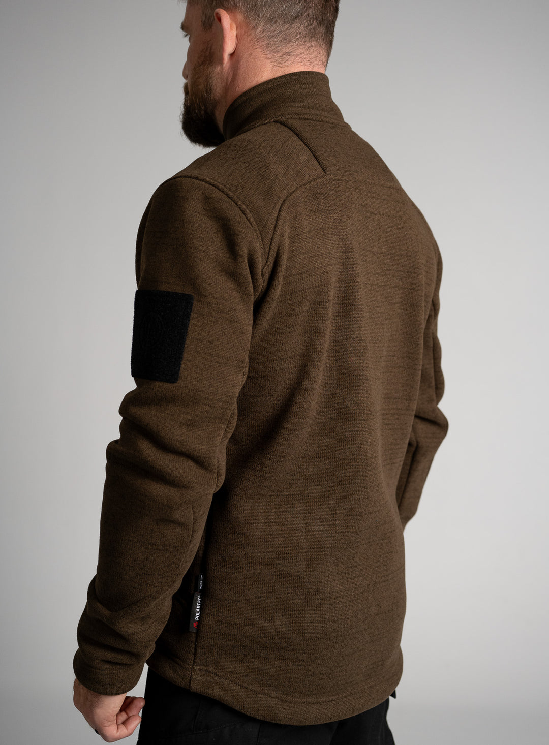 HeriTech Moorland Fleece | Brown Polartec® Zip Fleece | ThruDark