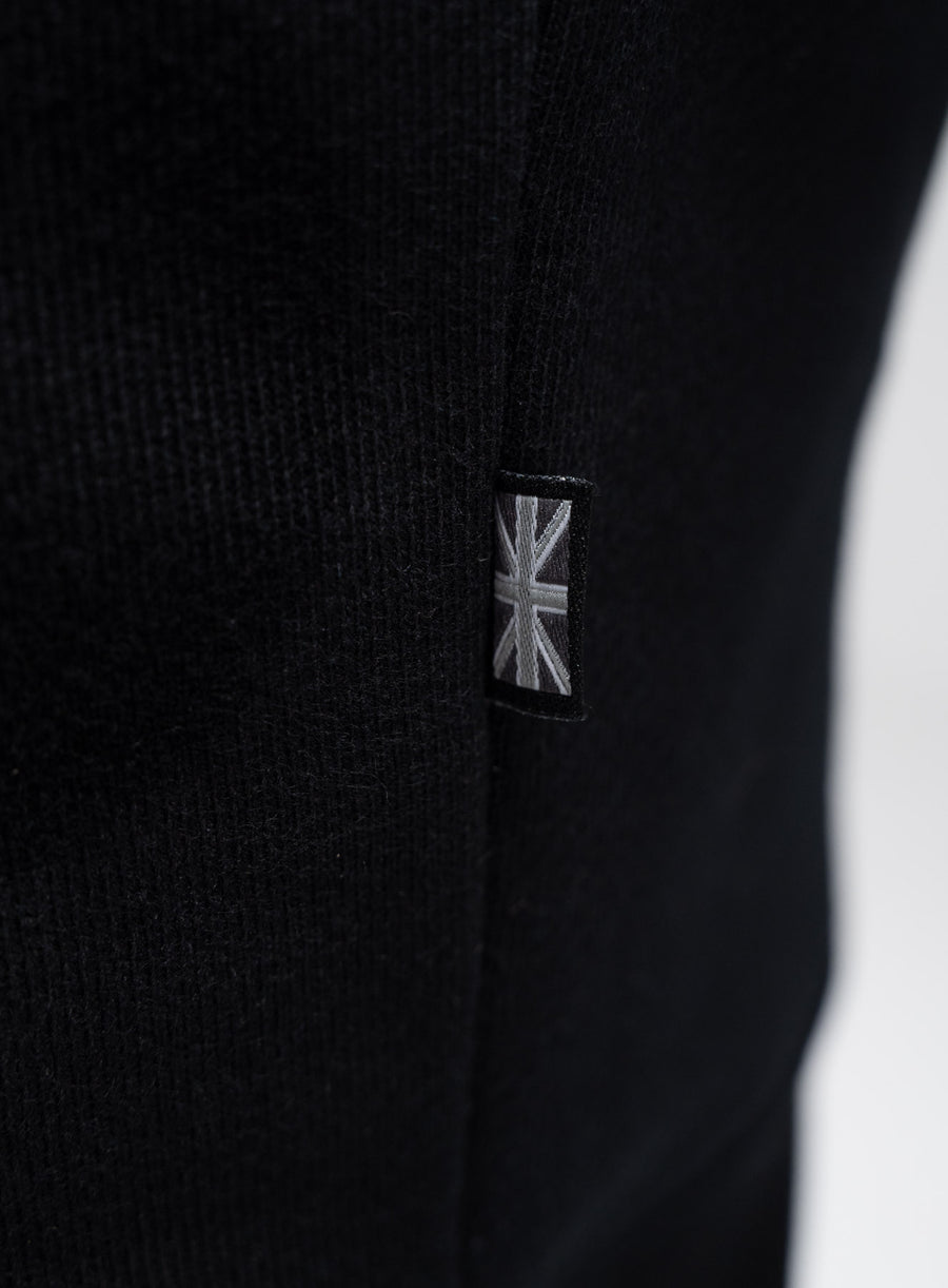 Insignia Jumper Black Mark | Black 100% Cotton Jumper Men | Thrudark ...