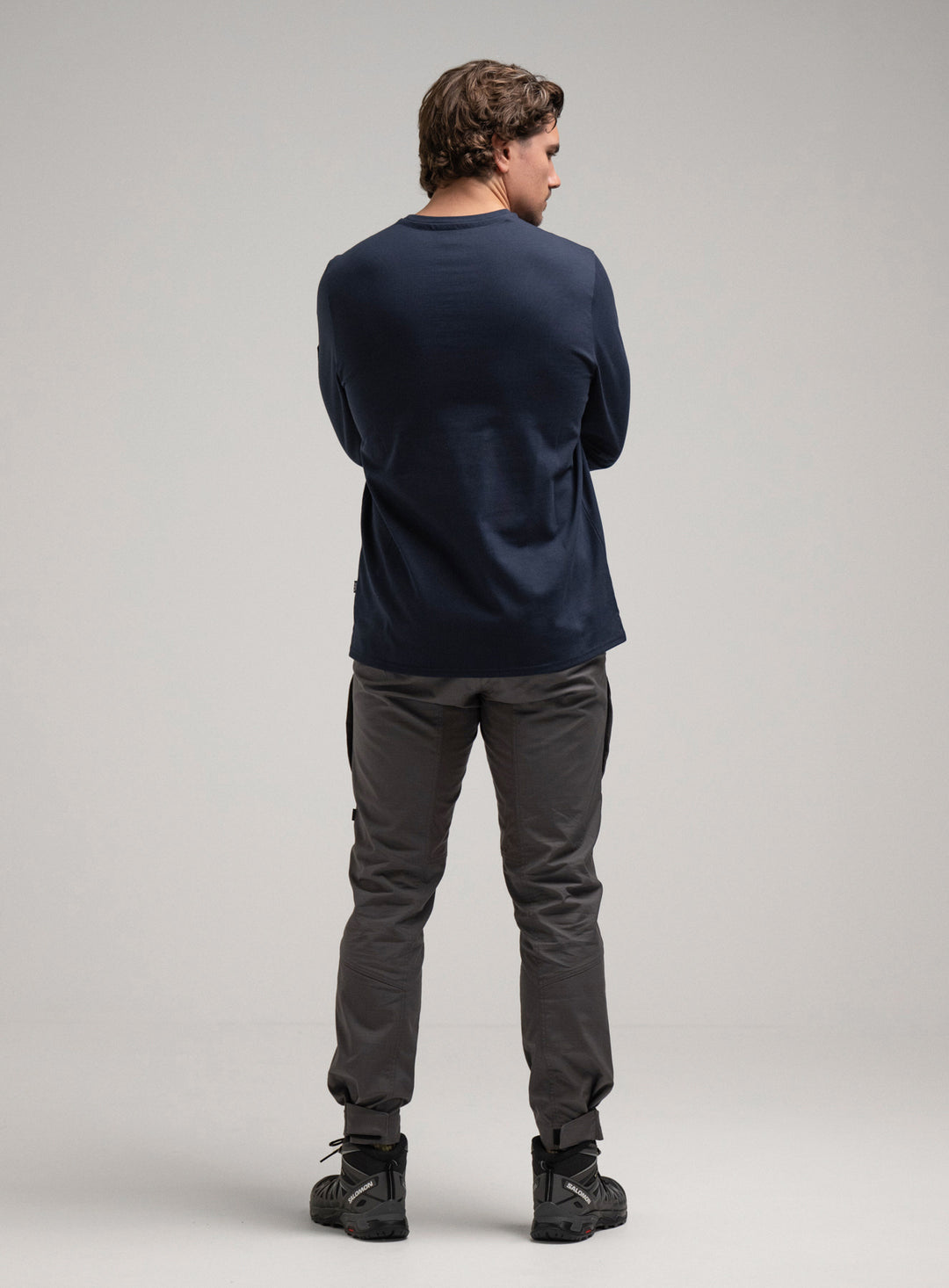 Insignia Long Sleeve T-Shirt | Navy Blue Graphic Tee | ThruDark