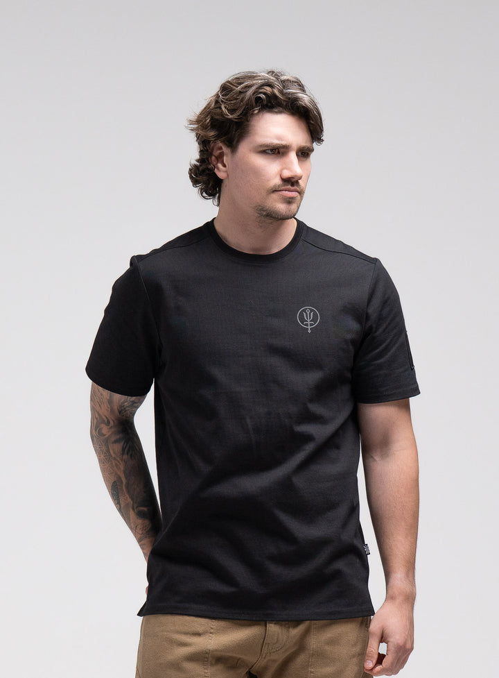 Men's Black Premium Cotton Dark Brigade T-Shirt Tee | ThruDark