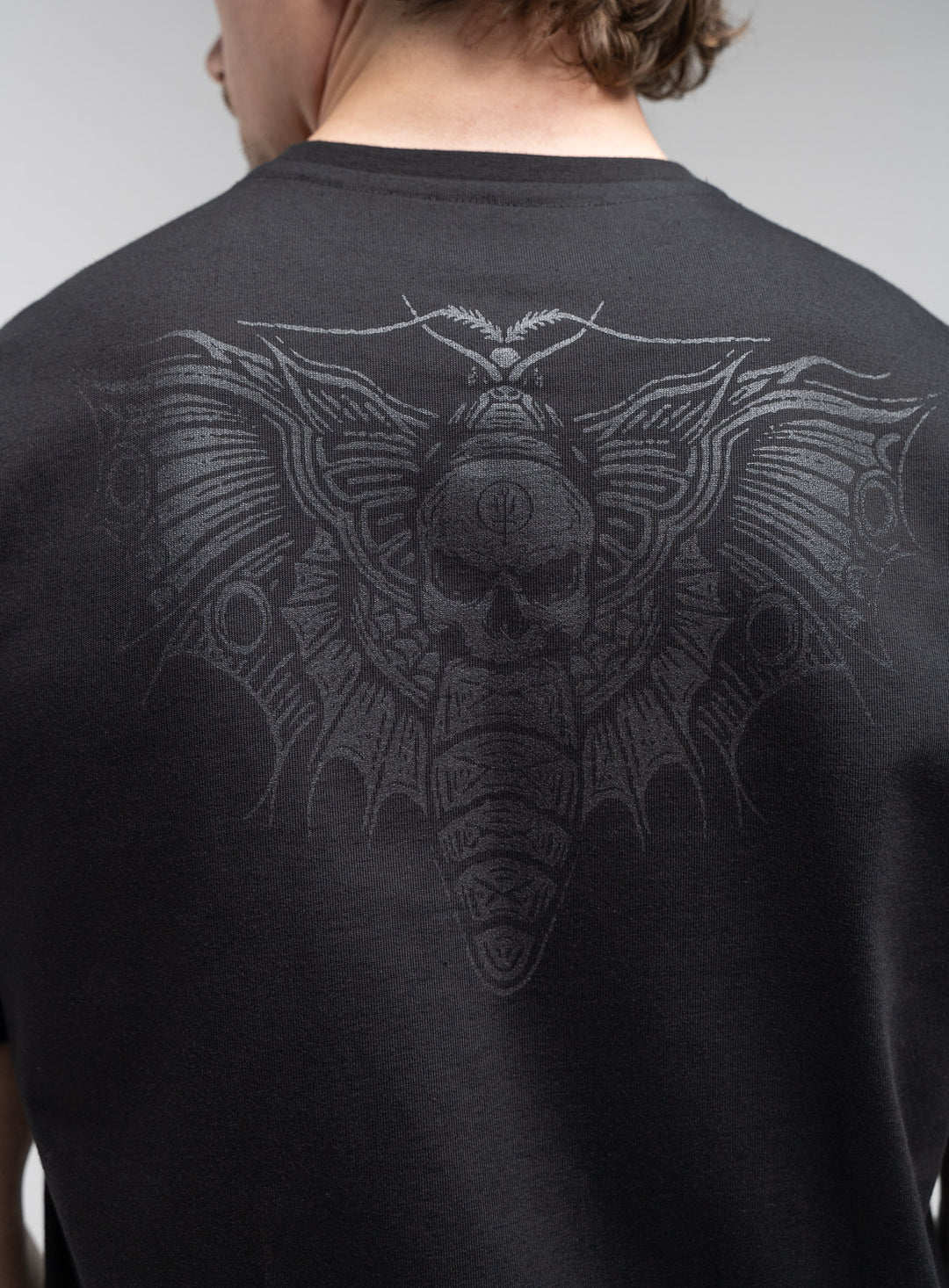 Insignia Cotton Death Moth Black T-Shirt | Men's ThruDark