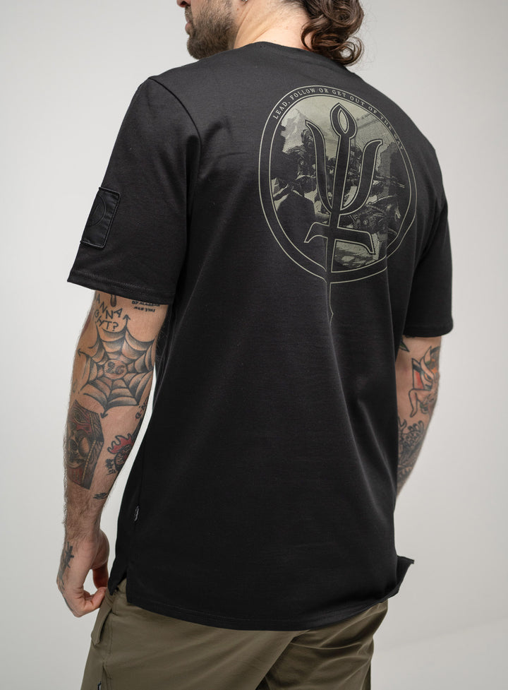 Good Breach Graphic T-Shirt | Black Premium Insignia Tee | ThruDark