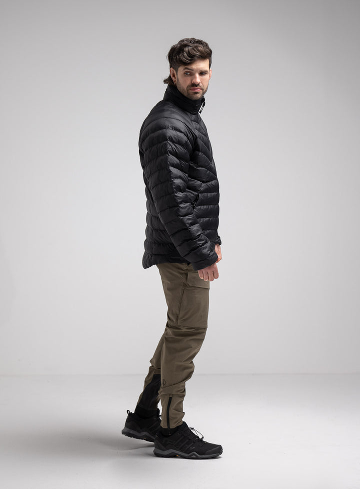 Ithax Funnel Jacket | Men's Black Synthetic Insulation Jacket | ThruDark