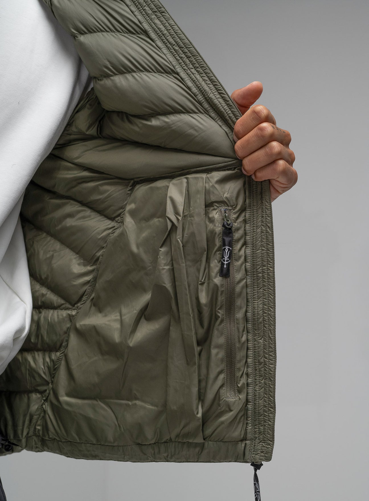 Ithax Funnel Jacket | Men's Green Synthetic Insulation Jacket | ThruDark