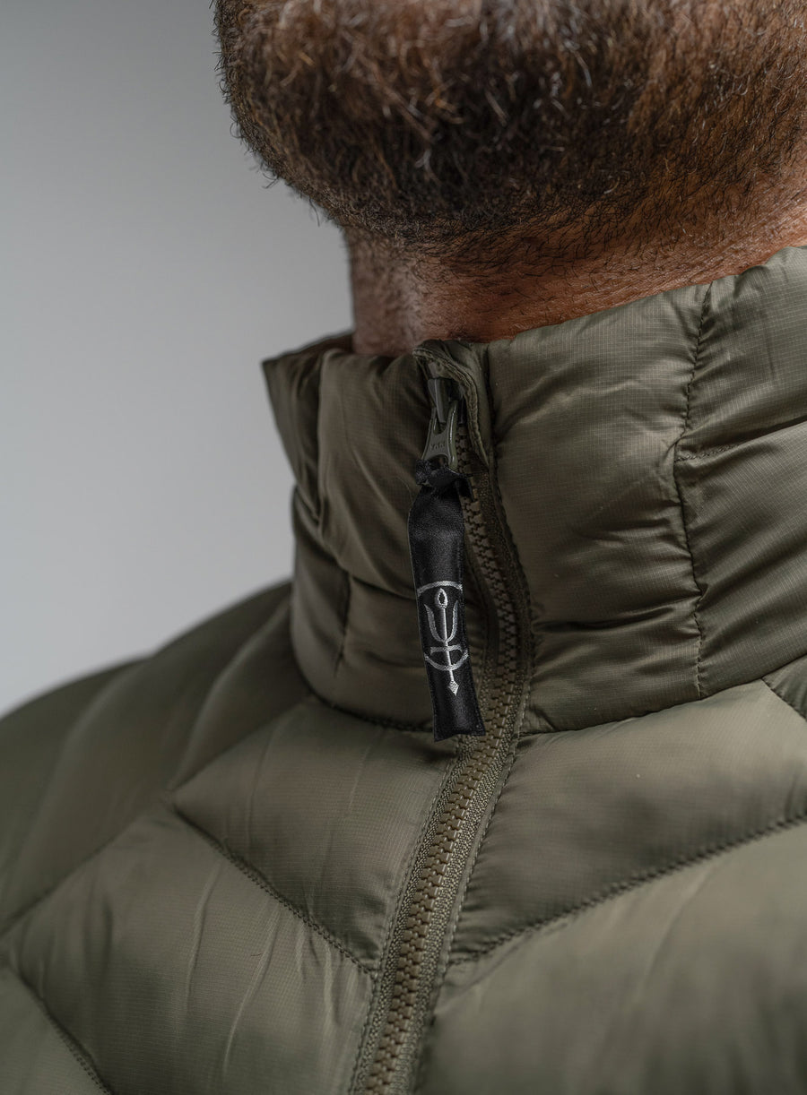 Ithax Funnel Jacket | Men's Green Synthetic Insulation Jacket | ThruDark