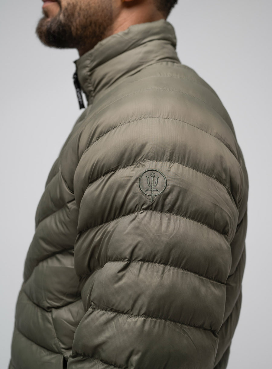 Ithax Funnel Jacket | Men's Green Synthetic Insulation Jacket | ThruDark