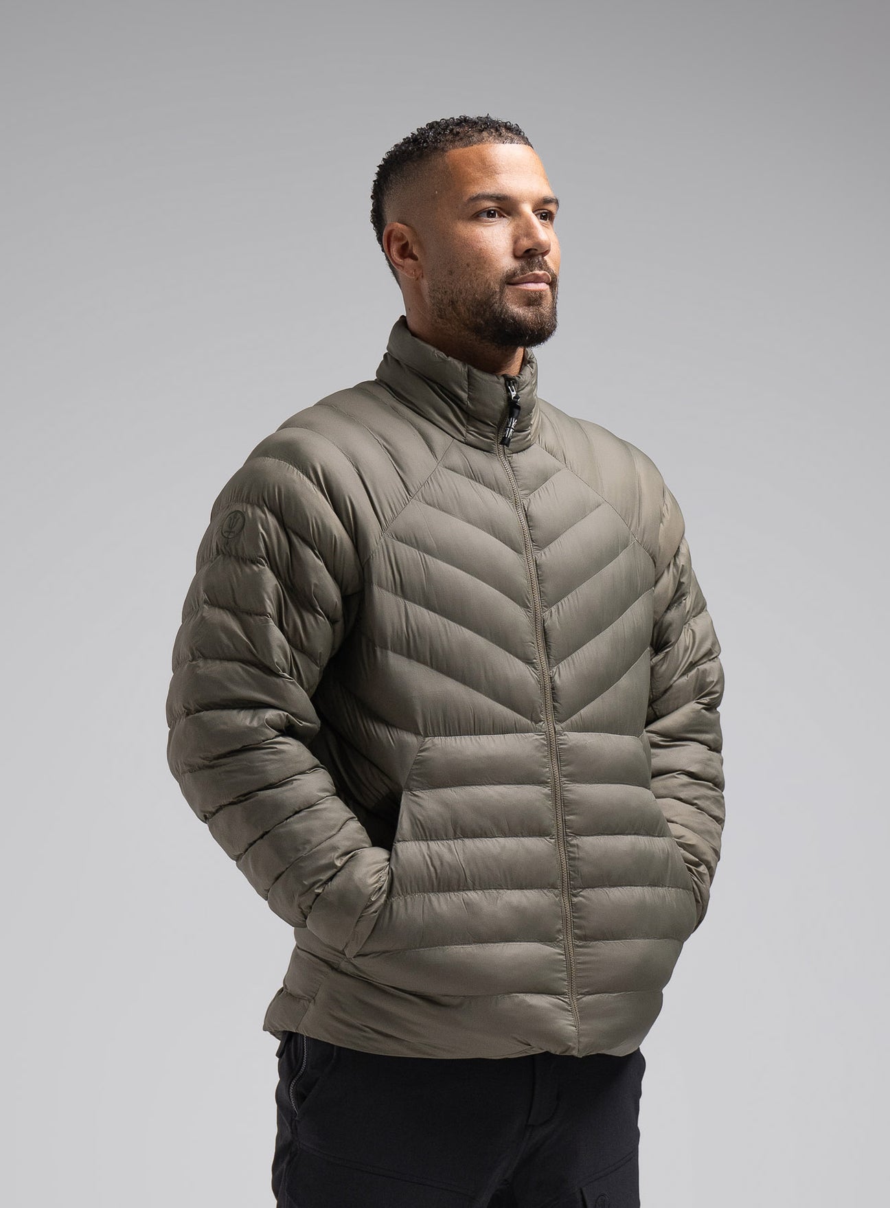 Ithax Funnel Jacket | Men's Green Synthetic Insulation Jacket | ThruDark