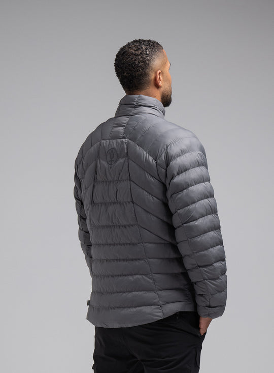 Ithax Funnel Jacket | Men's Grey Synthetic Insulation Jacket | ThruDark