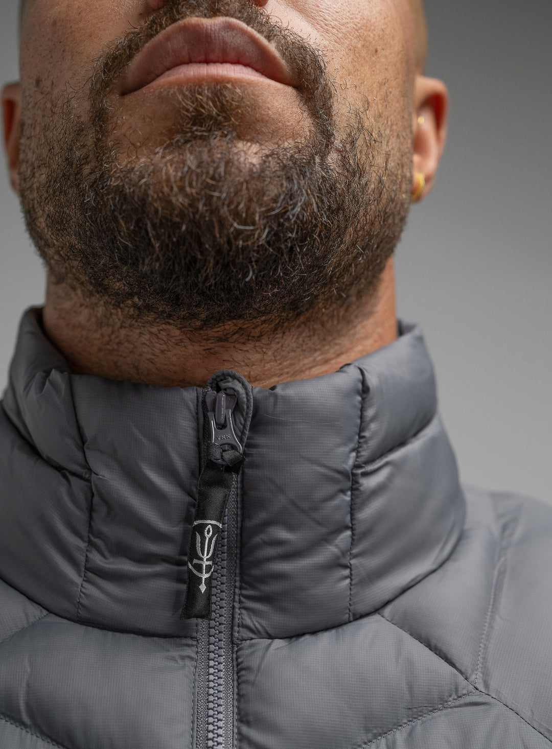 Ithax Funnel Jacket | Men's Grey Synthetic Insulation Jacket | ThruDark