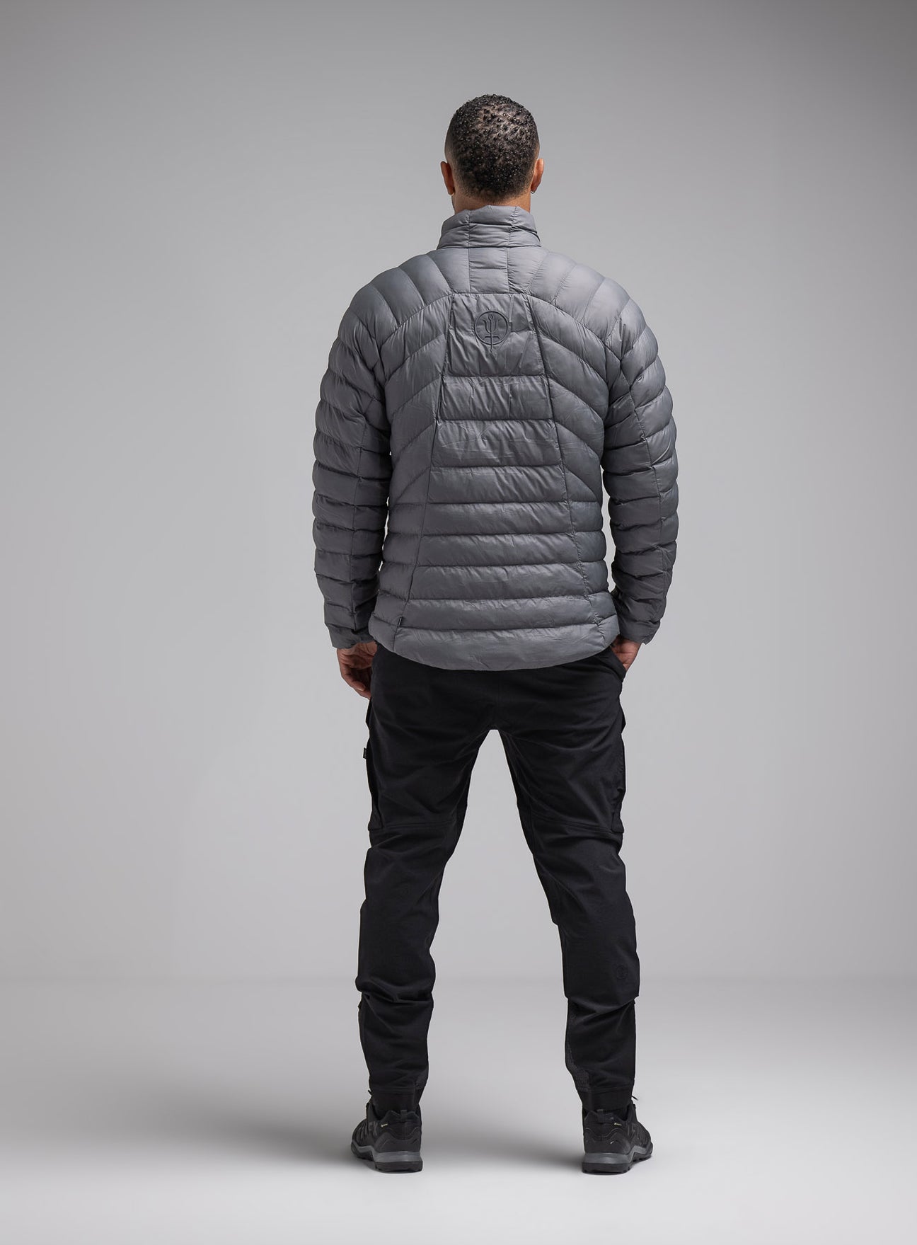 Ithax Funnel Jacket | Men's Grey Synthetic Insulation Jacket | ThruDark