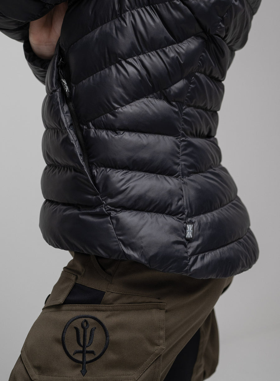 Ithax Funnel Jacket | Women's Black Synthetic Insulation Jacket | ThruDark