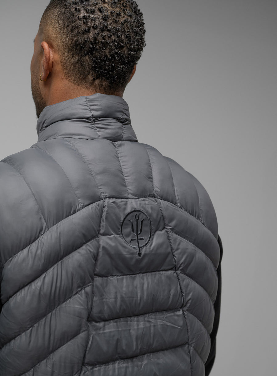 Ithax Gilet | Men's Grey Lightweight Synthetic Insulation Gilet – ThruDark