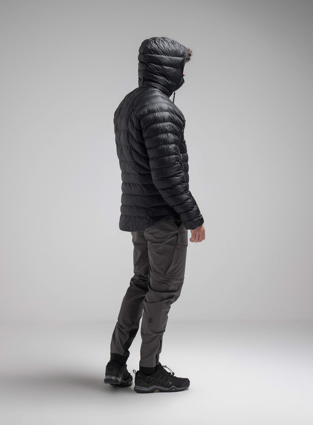 Ithax Jacket | Men's Black Hooded Synthetic Insulation Jacket – ThruDark