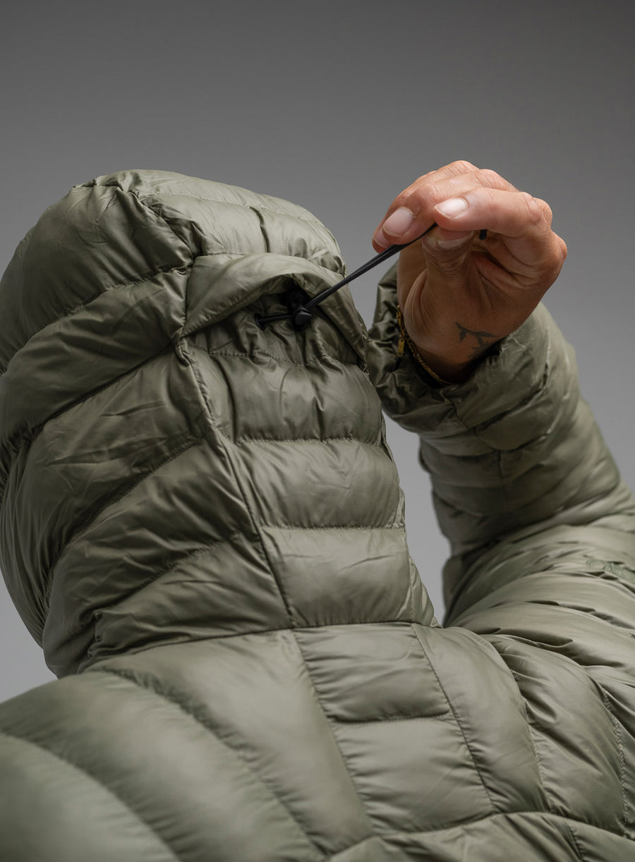 Ithax Jacket | Men's Green Hooded Synthetic Insulation Jacket – ThruDark