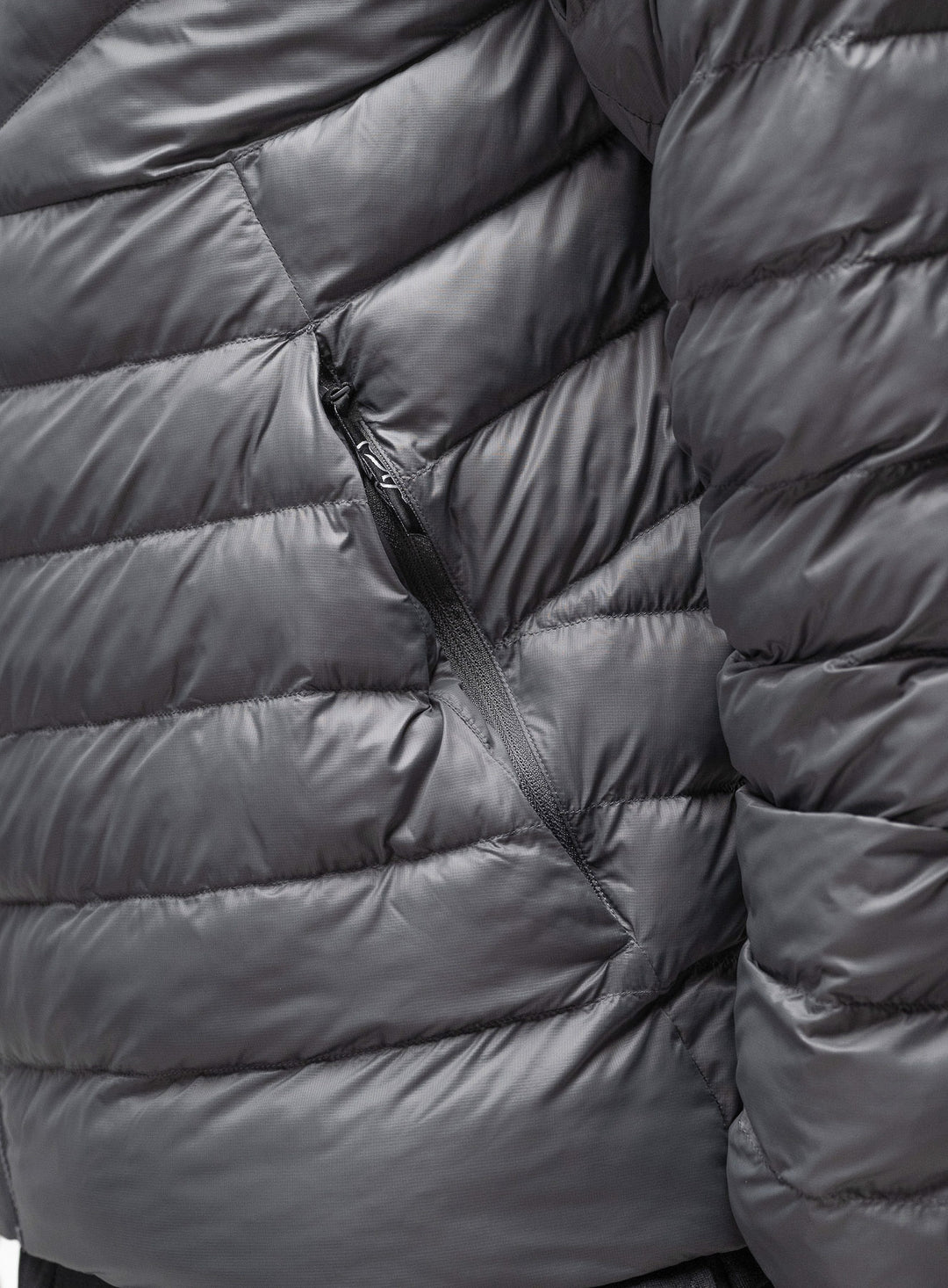 Ithax Jacket | Men's Grey Hooded Synthetic Insulation Jacket – ThruDark