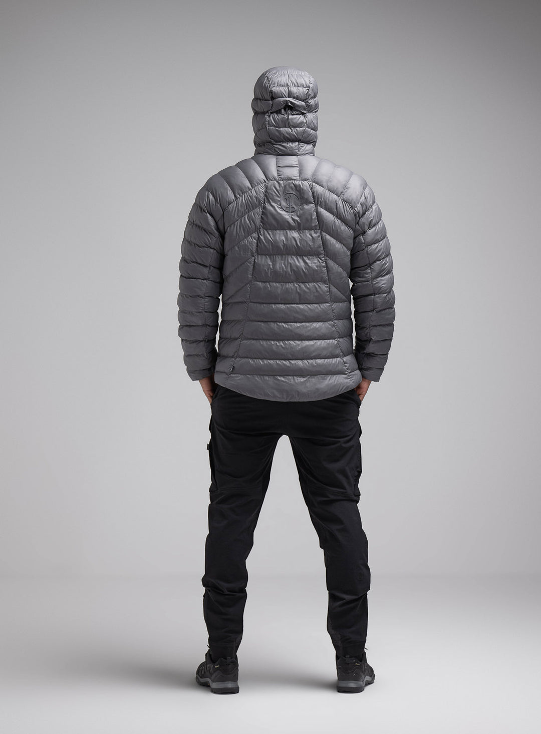 Ithax Jacket | Men's Grey Hooded Synthetic Insulation Jacket – ThruDark