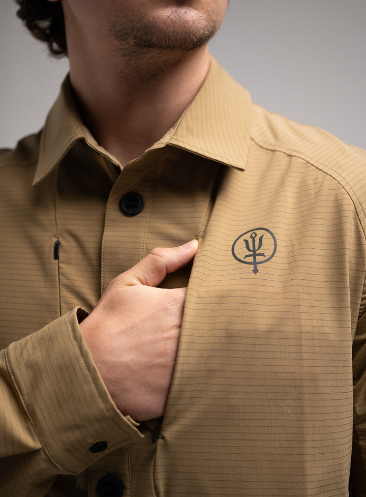 Oryon Carbon Shirt | Premium Sand Brown Desert Shirt | ThruDark