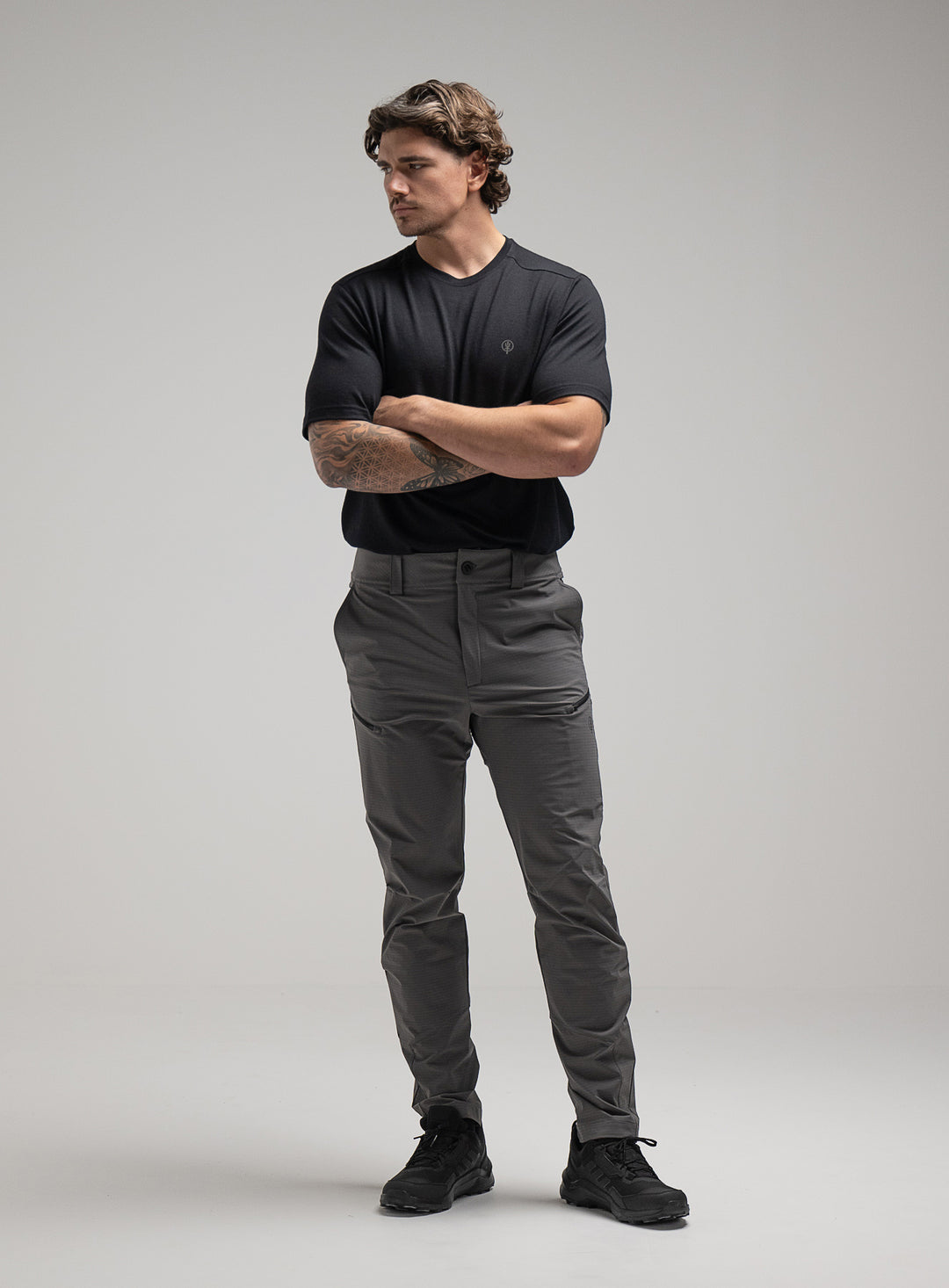 Oryon Carbon Grey Trousers | Premium Grey Desert Trousers | ThruDark