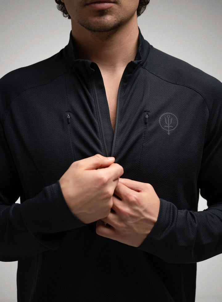 Oryon Delta Long Sleeve Black T-Shirt | ThruDark Desert Range