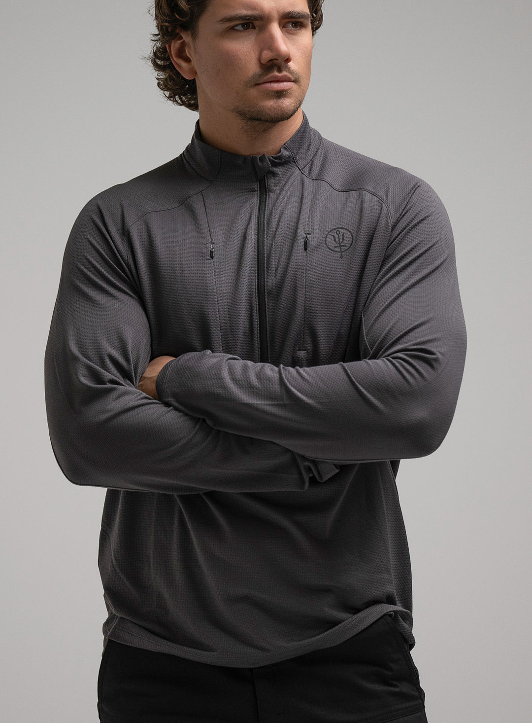 Oryon Delta Long Sleeve Grey T-Shirt | ThruDark Desert Range