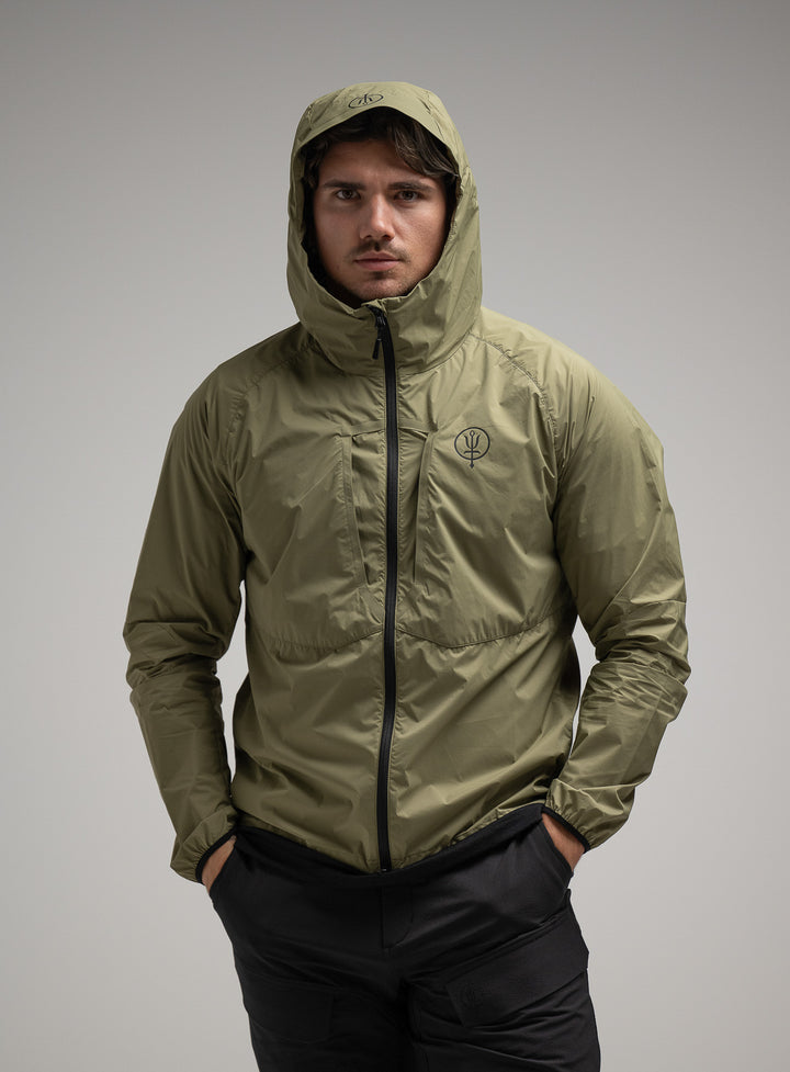 Oryon Windguard Green Jacket | Windproof ThruDark Shell Jacket