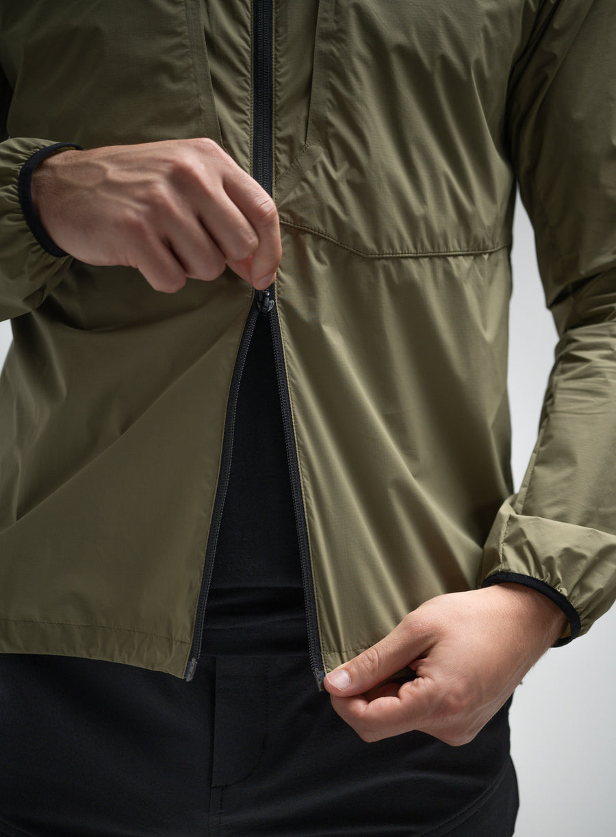Oryon Windguard Green Jacket | Windproof ThruDark Shell Jacket