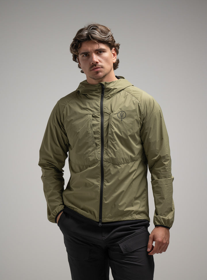 Oryon Windguard Green Jacket | Windproof ThruDark Shell Jacket