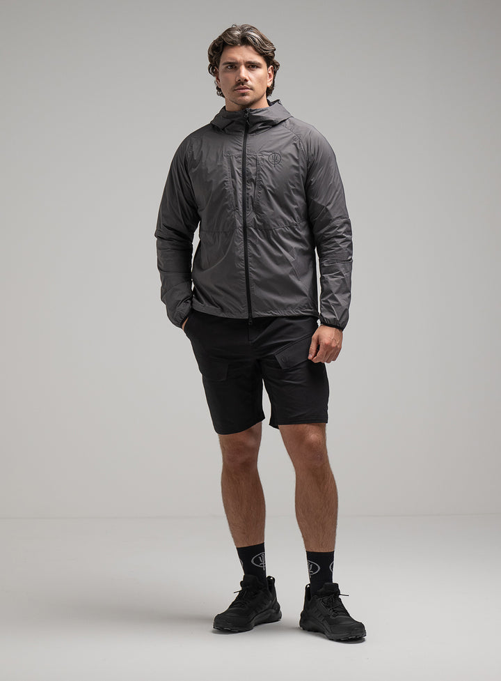 Oryon Windguard Grey Jacket | Windproof ThruDark Shell Jacket