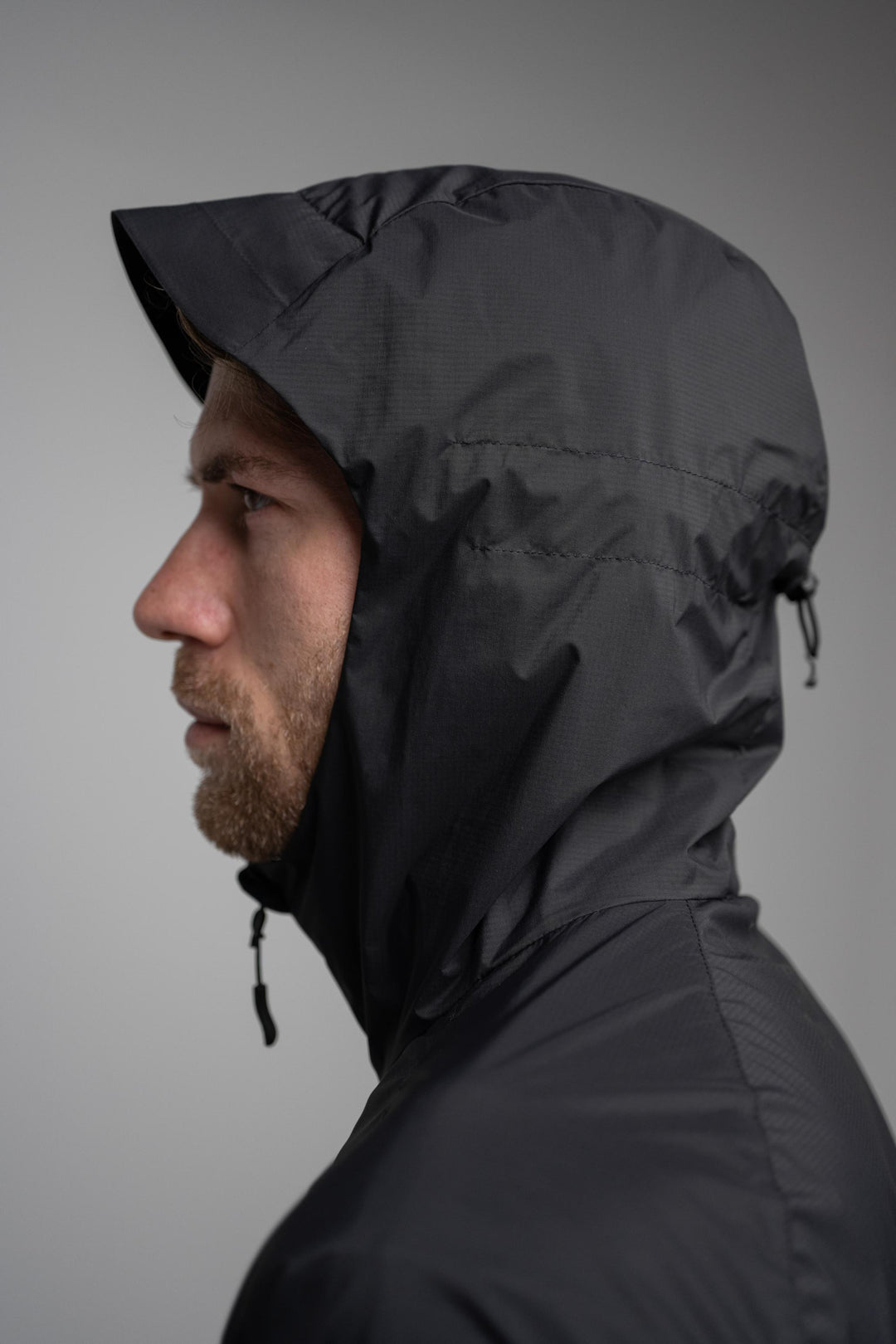 Oryon Windguard Black Jacket | Windproof ThruDark Shell Jacket