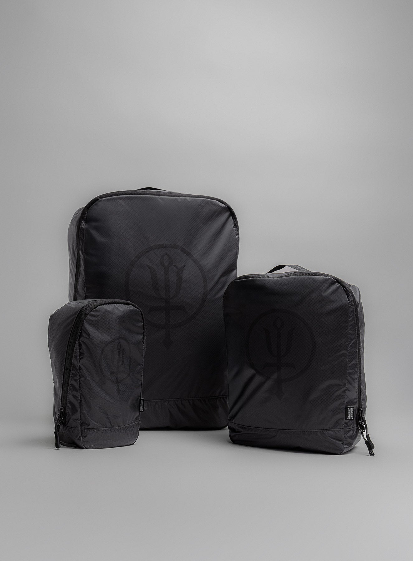 Grey Pack of Three Water Resistant Packing Cubes | ThruDark