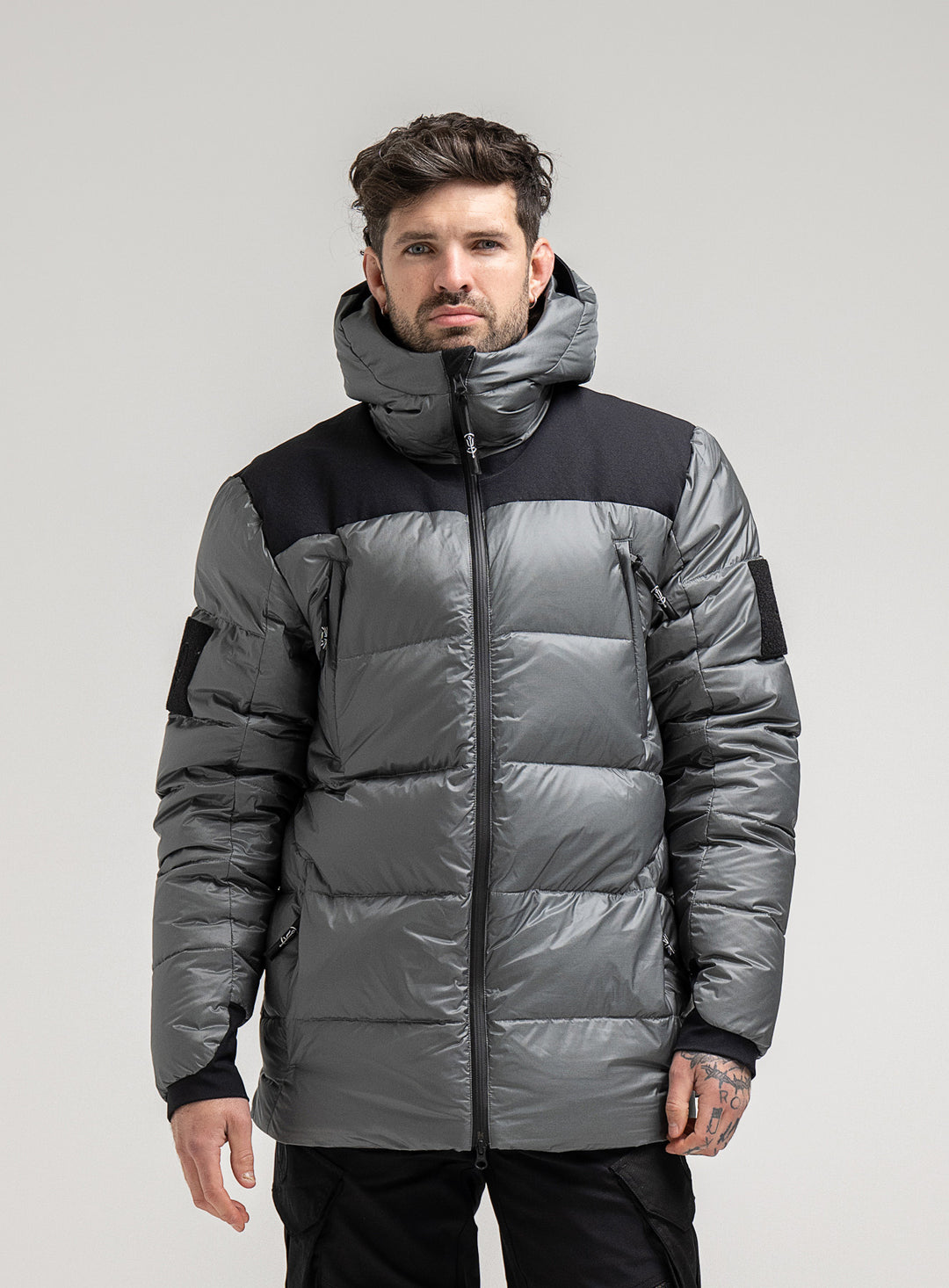 Patriot Jacket | Grey Insulated Down Jacket | ThruDark