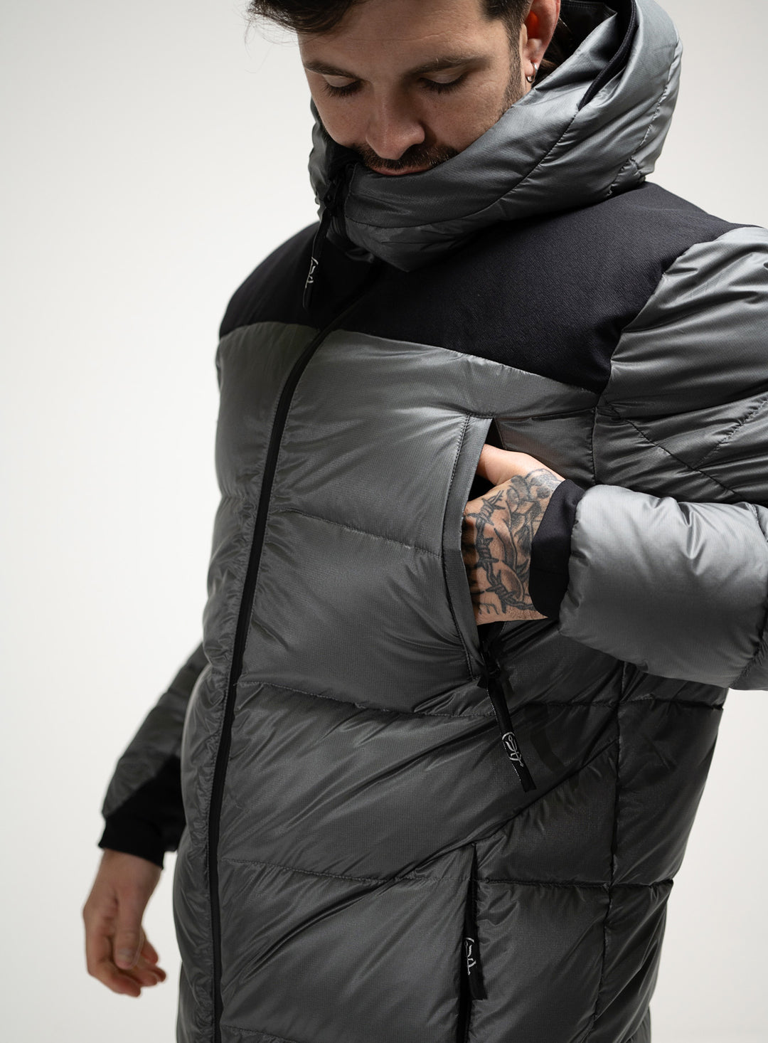 Patriot Jacket | Grey Insulated Down Jacket | ThruDark