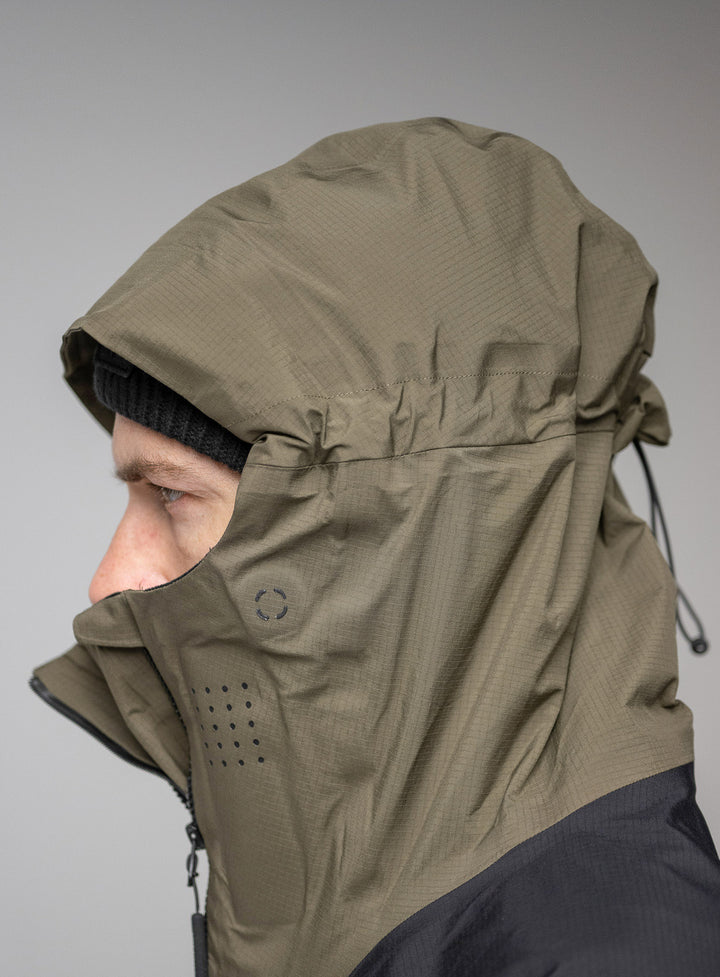 Rōnin Shuraken Half Zip Snow Jacket| Khaki Alpine Sports Coat – ThruDark