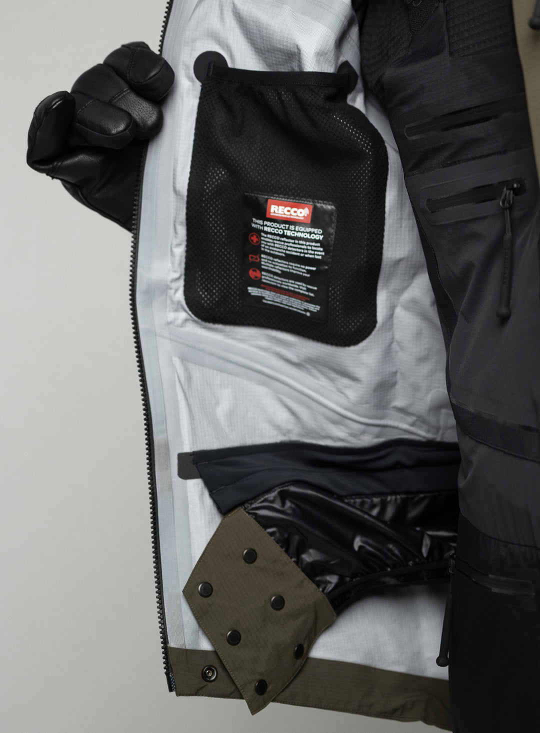 Rōnin Tanto Full Zip Snow Jacket | Ronin Alpine Sports Coat in Khaki ...