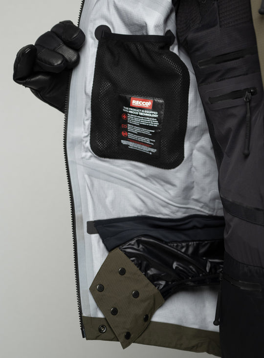 Rōnin Tanto Full Zip Snow Jacket | Ronin Alpine Sports Coat in Khaki ...