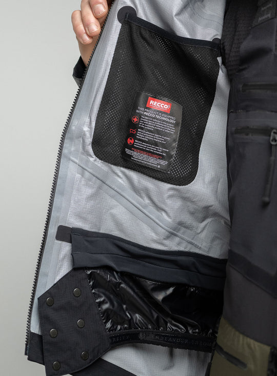 Rōnin Tanto Full Zip Snow Jacket | Rōnin Alpine Sports Coat in Black ...