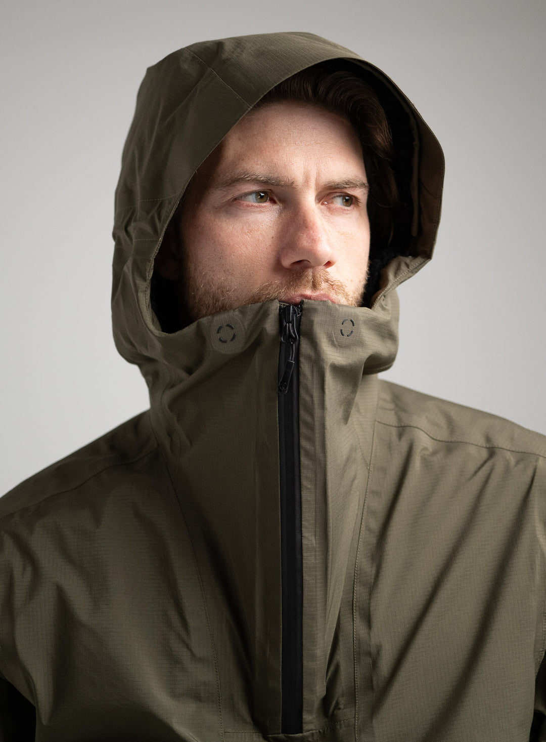 Scout Smock | Khaki Waterproof & Insulated Pullover Jacket | ThruDark