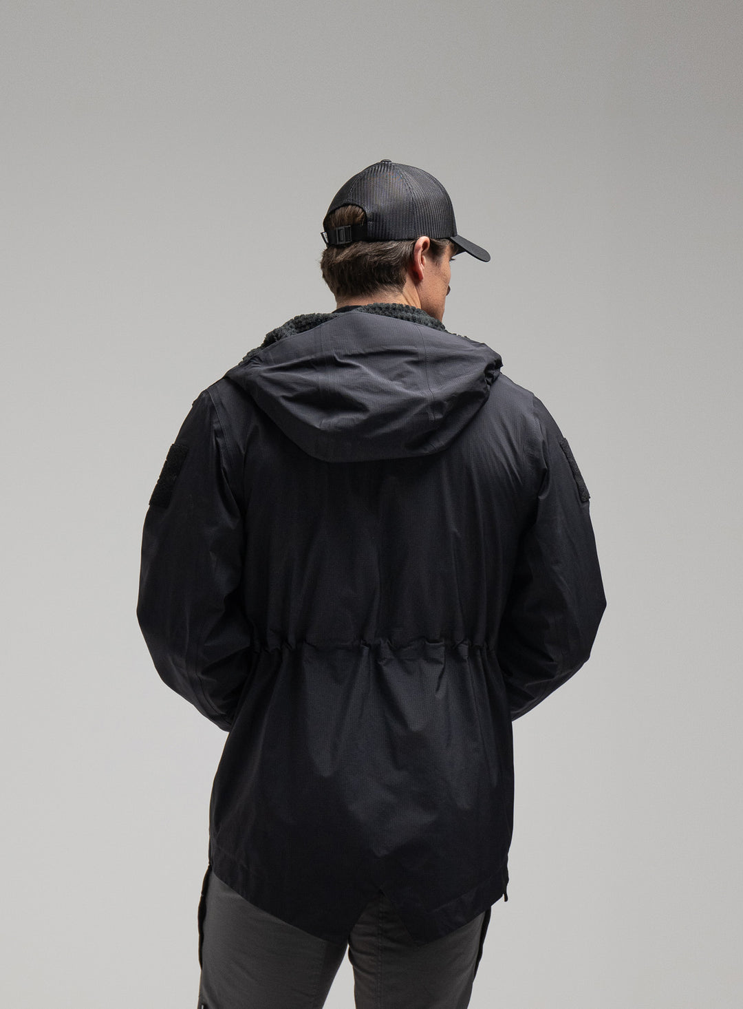 Scout Smock | Black Waterproof & Insulated Pullover Jacket | ThruDark