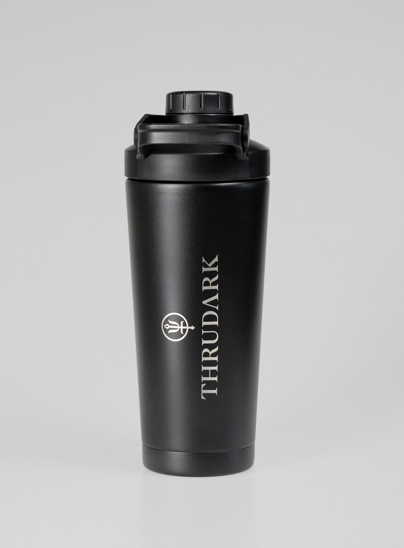 Stainless Steel Black Shaker Bottle G2 | Official ThruDark Merchandise