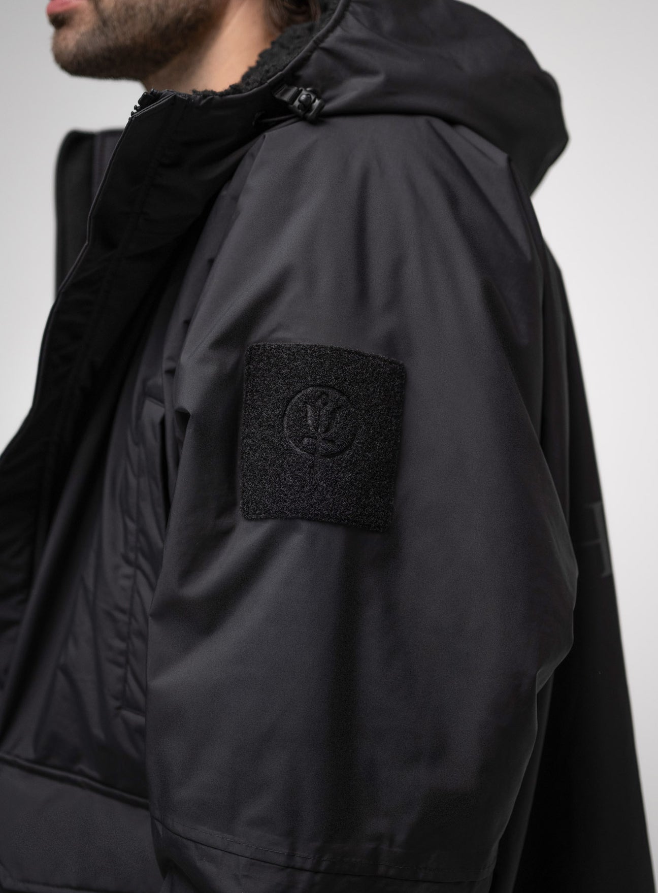 Shroud | Unisex ThruDark Black Overcoat | Cordura®