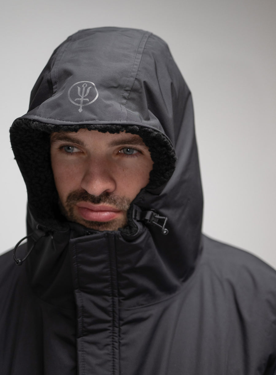 Shroud | Unisex ThruDark Black Overcoat | Cordura®