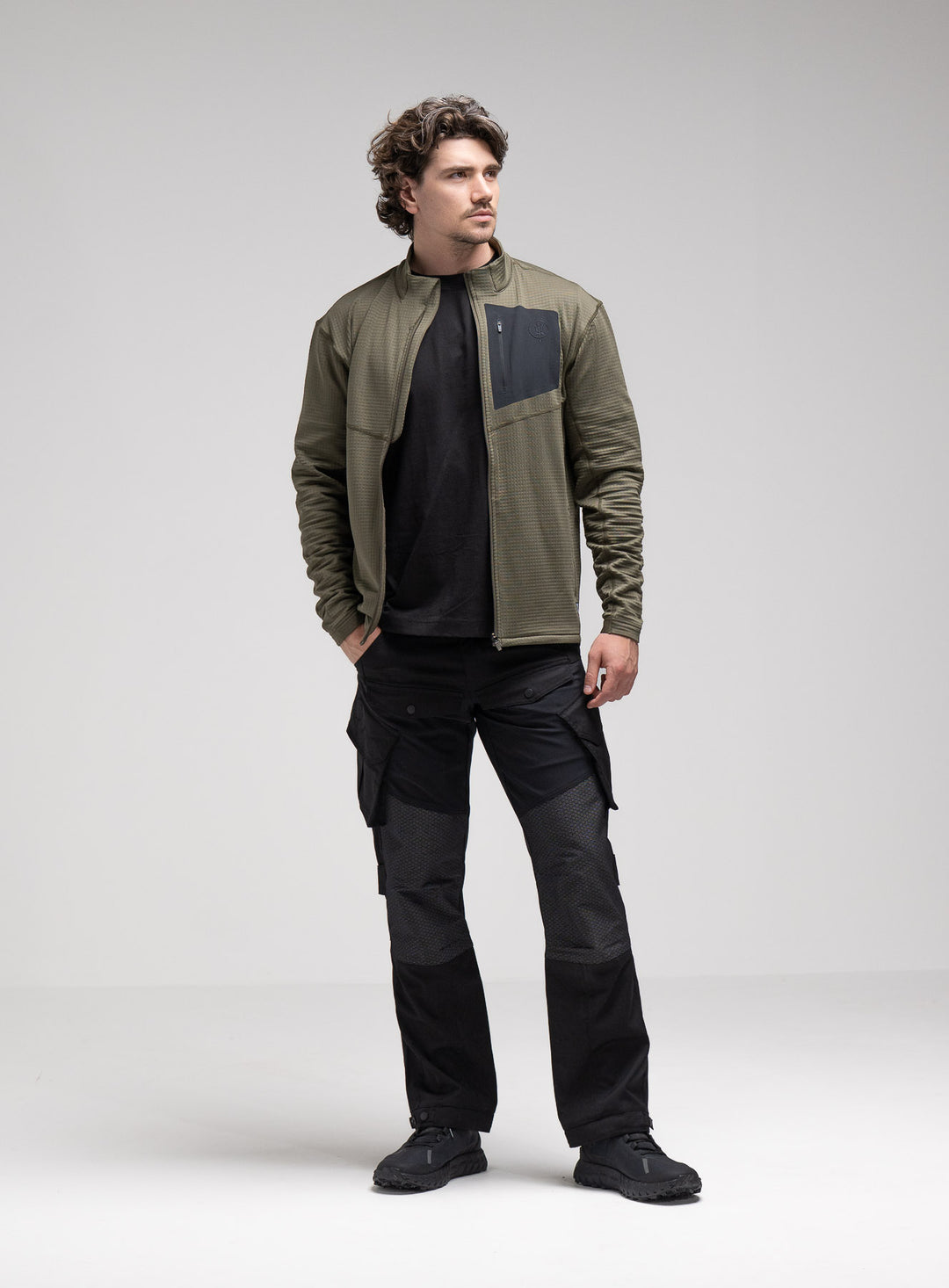 Siege Tech Fleece Full Zip | Green Insulated Mid Layer | ThruDark